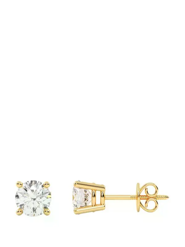 DIAMOND ESSENTIALS Diamond Stud Earrings 0.50 Carats - Gold