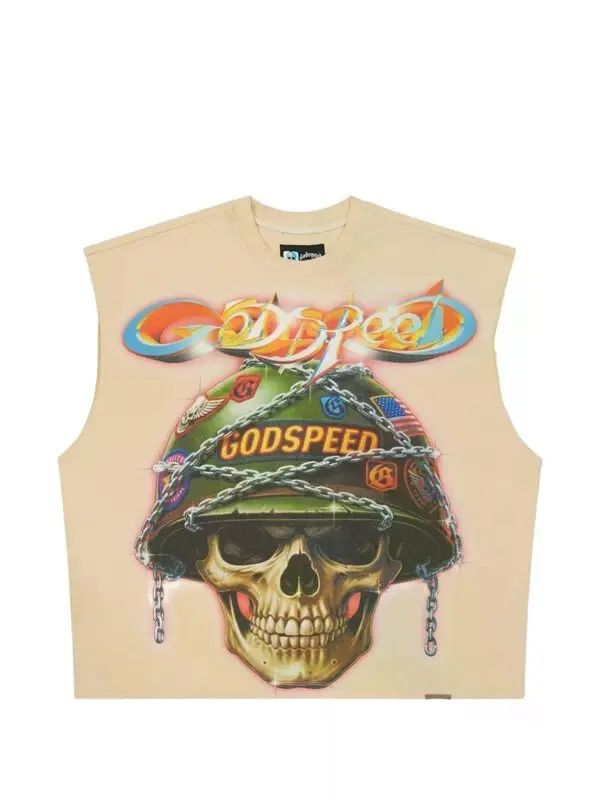 GODSPEED Badges Of Honor Graphic-print T-shirt - Neutrals