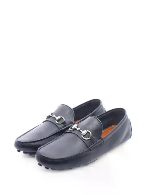 Gucci 2020s Horsebit Leather Loafers - Black
