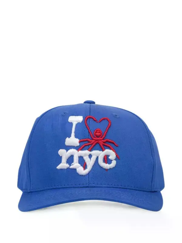 SP5DER I Love Nyc-embroidered Baseball Cap - Blue