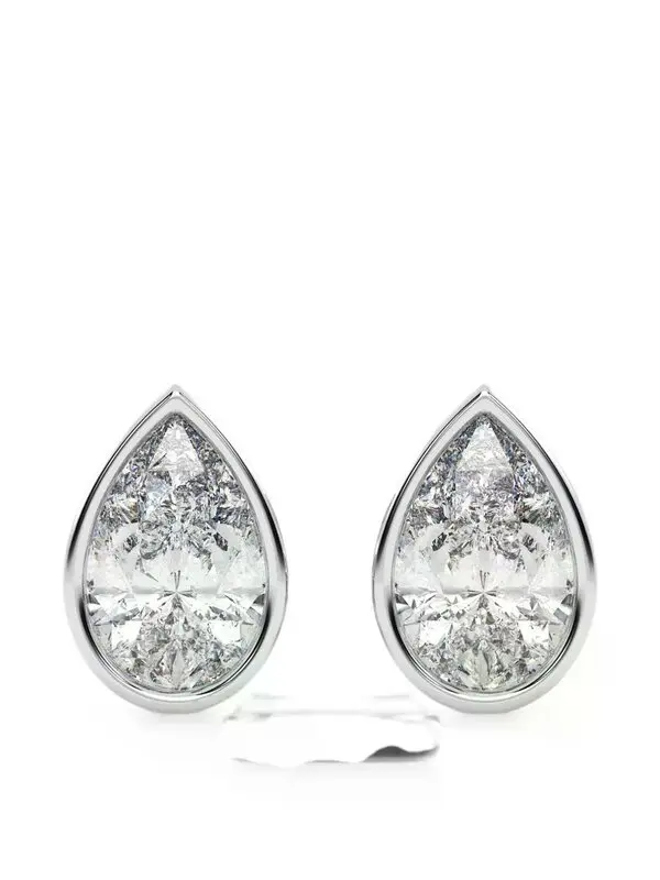 DIAMOND ESSENTIALS Diamond Bezel-set Earrings