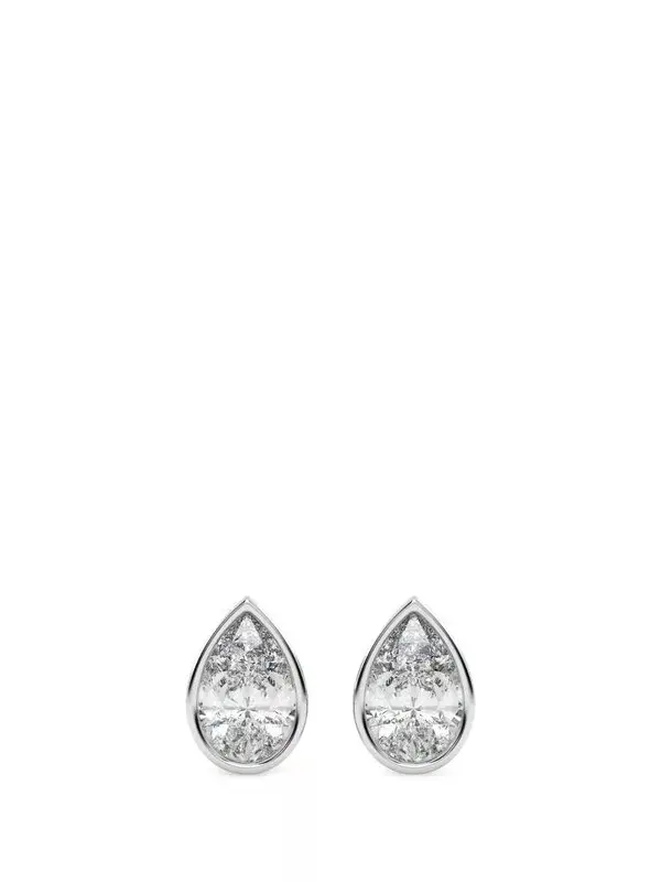 Diamond Essentials Pear-cut Diamond Bezel Set Earrings