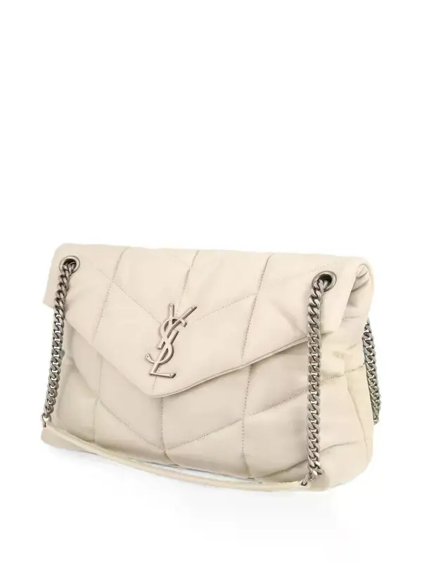 Saint Laurent 2020s Puffer Chevron Shoulder Bag