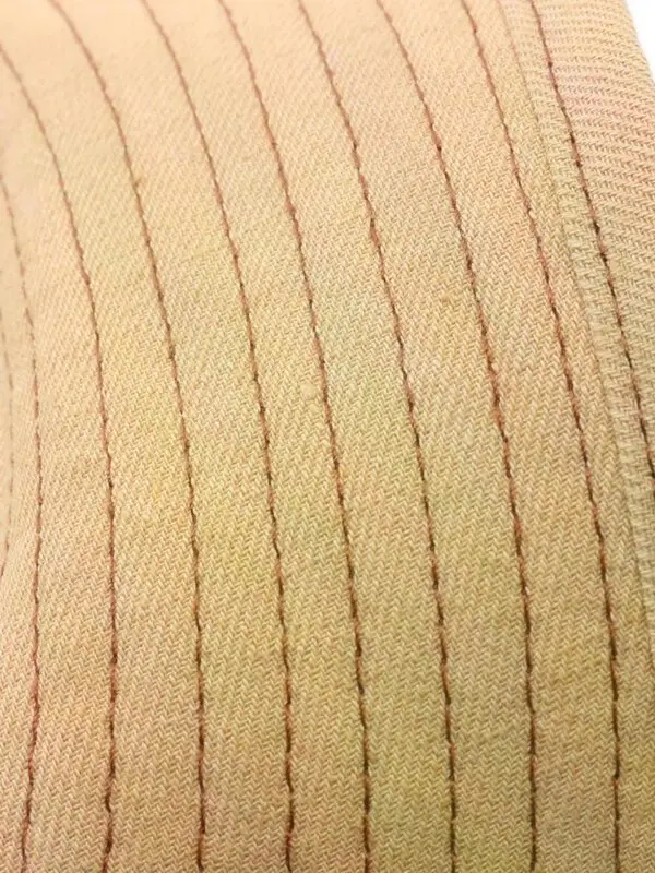 Hermès Linen Hat With Leather Trim