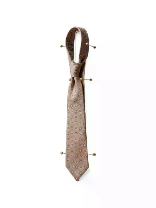TOMBOLINI Geometric Print Tie - Neutrals