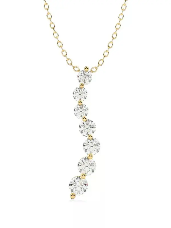 DIAMOND ESSENTIALS Journey Diamond Pendant Necklace