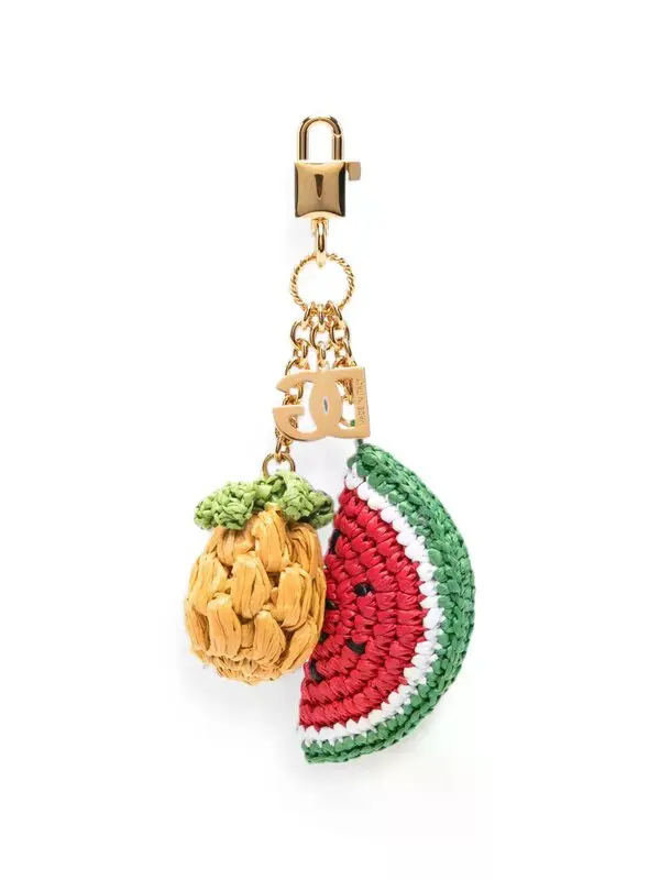 Dolce & Gabbana Logo-plaque Keychain