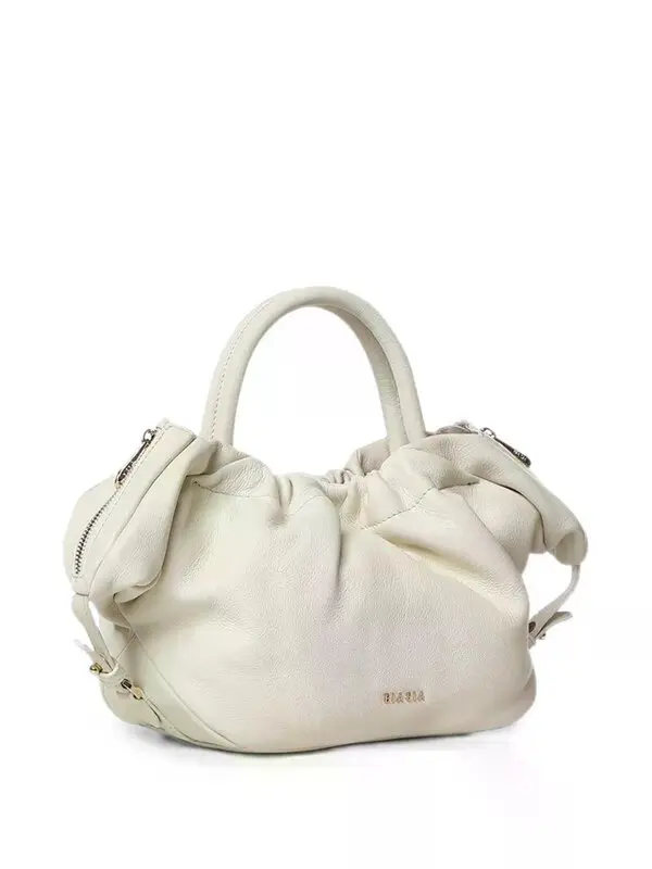 BIASIA Logo-detail Ruched Shoulder Bag