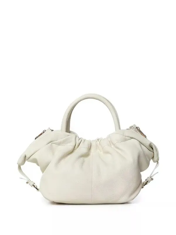 BIASIA Logo Detail Ruched Shoulder Bag