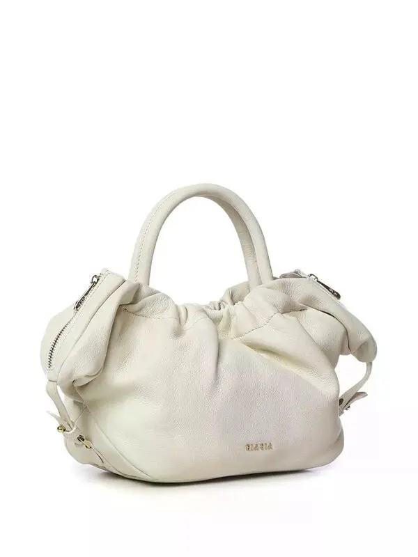 BIASIA Logo Detail Ruched Shoulder Bag