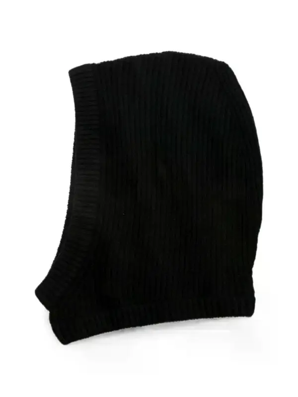 Rick Owens Ribbed-knit Balaclava - Black
