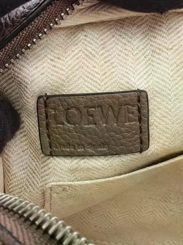 Loewe Military Leather Messenger Bag - Brown