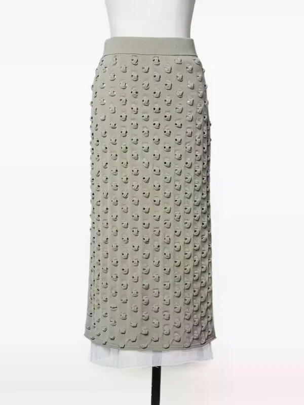 MULLER OF YOSHIOKUBO Sheer Layered Skirt - Green