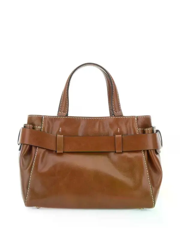 GIANNI CHIARINI Small Miranda Knotted Leather Tote Bag
