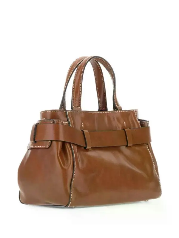 GIANNI CHIARINI Small Miranda Knotted Leather Tote Bag