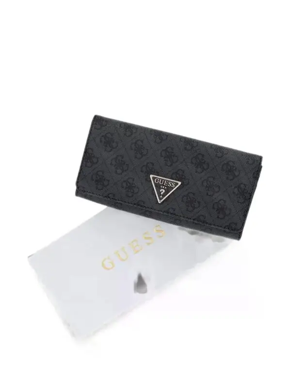 Guess Logo-print Plaque Wallet