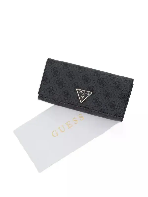 Guess Logo-print Plaque Wallet