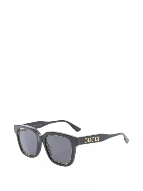 Gucci Logo-arm Square-frame Sunglasses