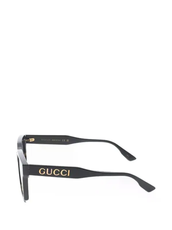 Gucci Logo-arm Square-frame Sunglasses