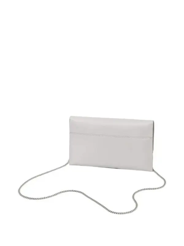 Patrizia Pepe Fly Plaque Chain Strap Clutch Bag - Grey