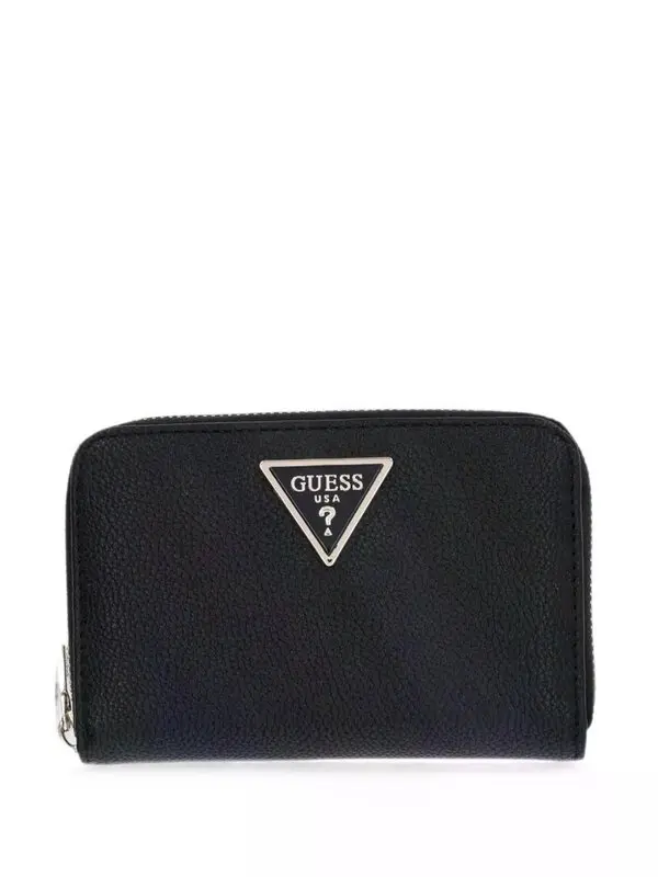 Guess Logo-plaque Zip-around Wallet