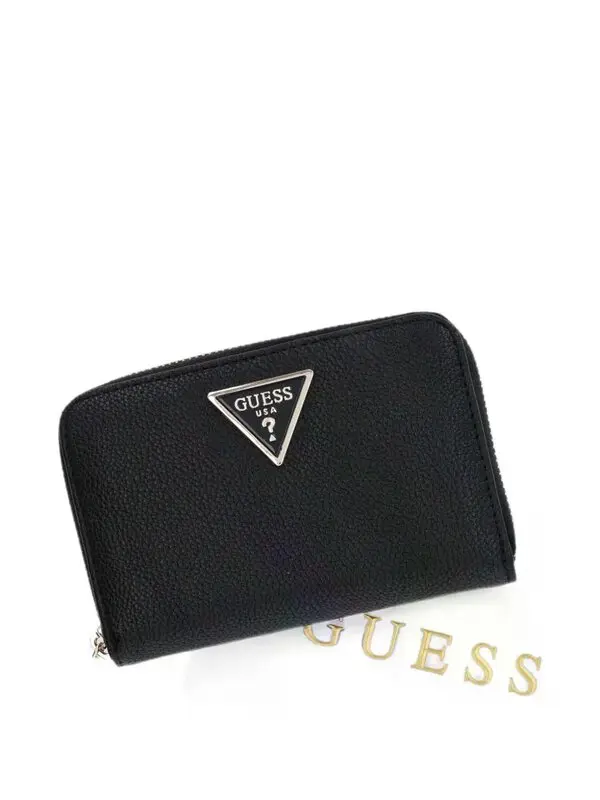 Guess Logo-plaque Zip-around Wallet