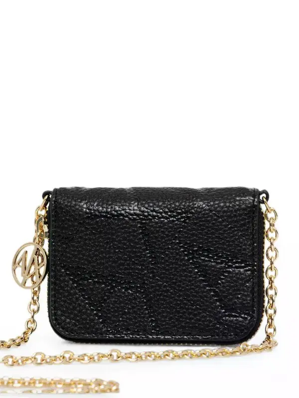 Armani Exchange Logo-plaque Chain-strap Wallet - Black
