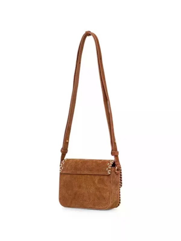 SESSUN Diviluz Whipstitch-trim Suede Mini Bag