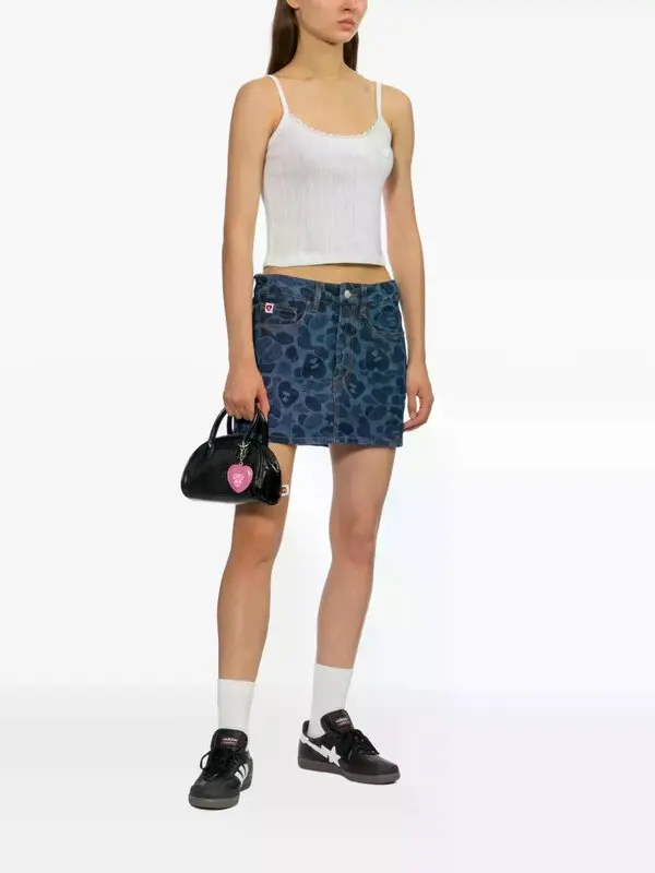 AAPE BY *A BATHING APE Lace-trim Ribbed Camisole