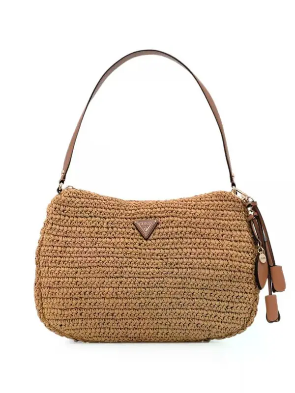 Guess Ofelia Woven Logo-plaque Shoulder Bag