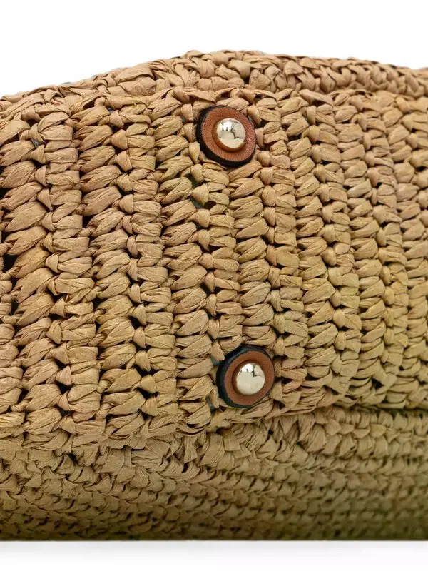 Guess Ofelia Woven Logo-plaque Shoulder Bag