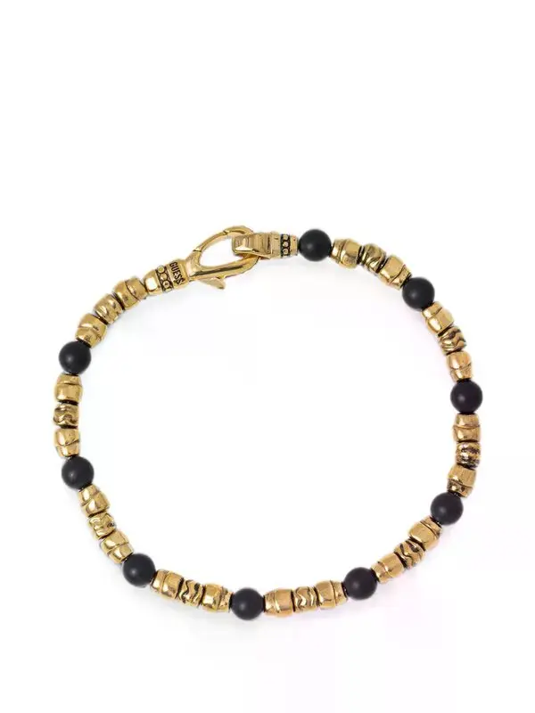 Guess Beaded Logo-engraved Bracelet