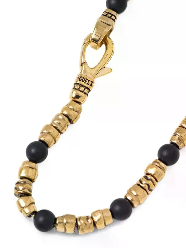 Guess Beaded Logo-engraved Bracelet