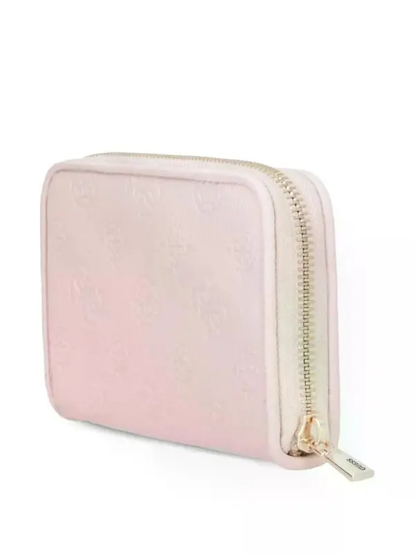 Guess Anise Logo-embossed Zip-around Wallet - Pink