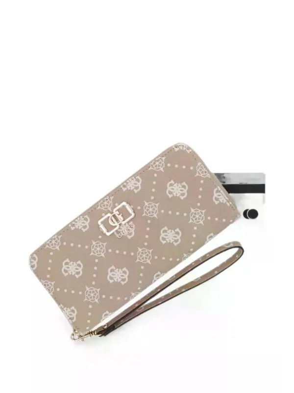 Guess Emelie Monogram-print Logo-plaque Wallet