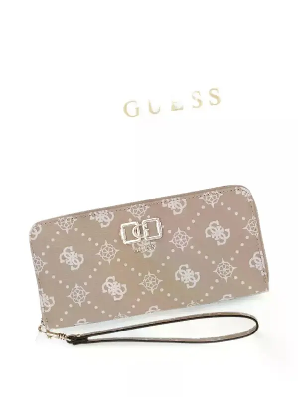 Guess Emelie Monogram-print Logo-plaque Wallet