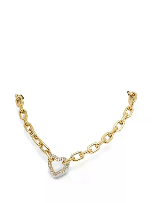 Guess Tone Heart Pendant Chain Necklace