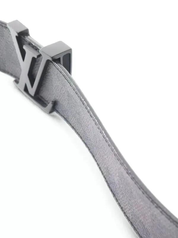 LOUIS VUITTON 2017 Damier Graphite Initial Belt