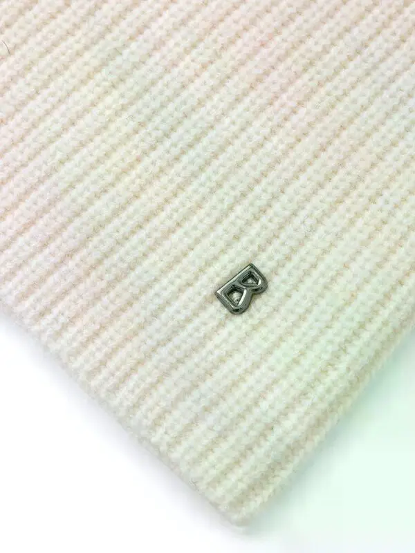 Bogner Ribbed Knit Drawstring Snood - Neutrals