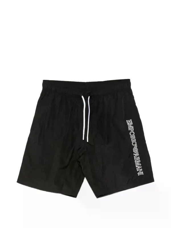 Emporio Armani Logo-embroidered Drawstring Swim Shorts