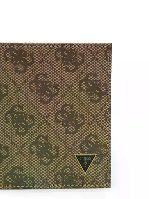 Guess Milano Monogram-print Logo-plaque Wallet