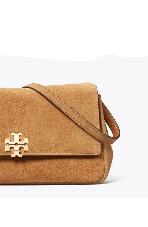 Tory Burch Charlie Suede Wallet On A Chain