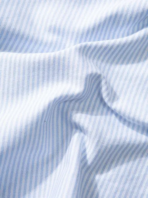 EDMMOND STUDIOS Duck Logo Striped Oxford Shirt