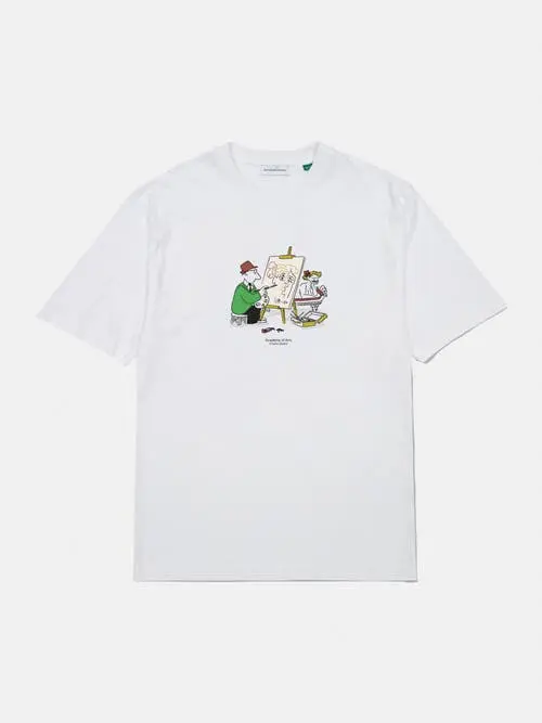 EDMMOND STUDIOS Avant Garde Printed T-shirt - Plain White