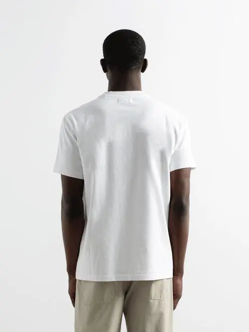 EDMMOND STUDIOS Avant Garde Printed T-shirt - Plain White