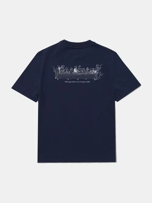 EDMMOND STUDIOS Banquet Hall Print T-shirt - Plain Navy