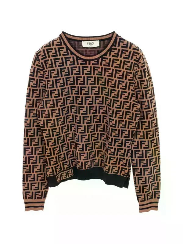 Fendi 2010s Zucca Pattern Sweatshirt