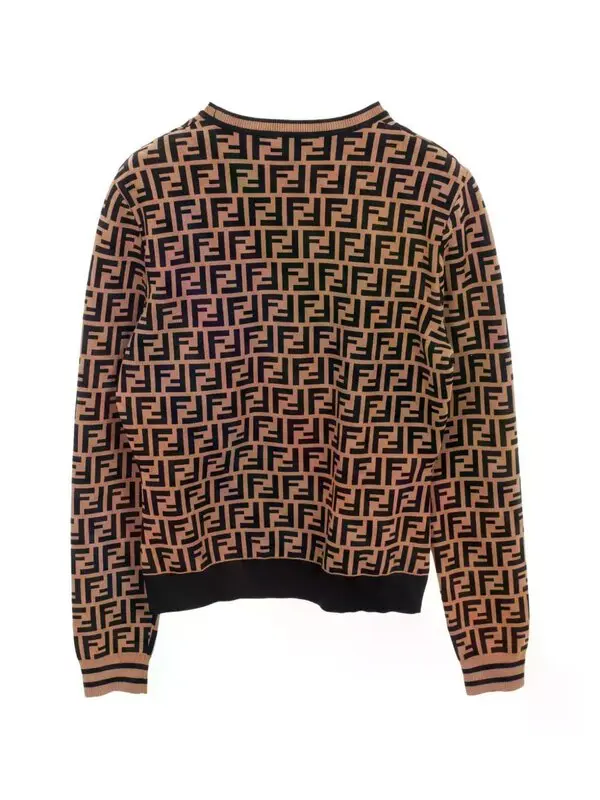 Fendi 2010s Zucca Pattern Sweatshirt