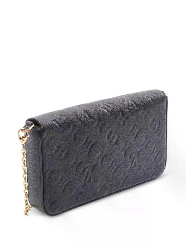 LOUIS VUITTON Félicie Monogram Shoulder Bag - Black