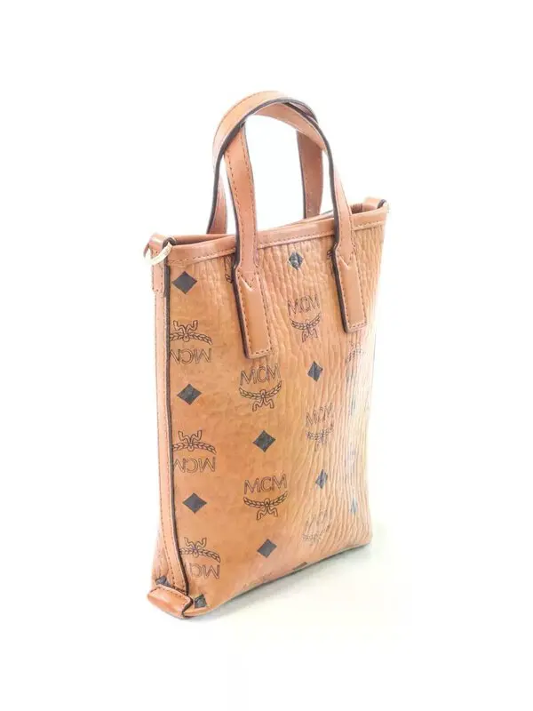 Mcm Monogram Leather Tote Bag